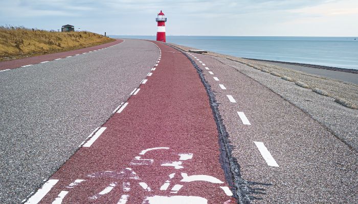 Fietsroute door Zoutelande, Domburg en Westkapelle